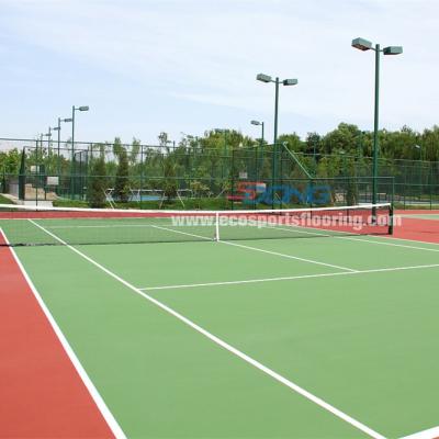 China Synthetic Silicon PU Sports Flooring 4mm Badminton Court Surface Custom Colors for sale