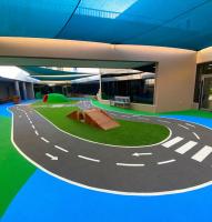 China ITF Shockproof EPDM Playground Surface Plastic Color Rubber Granules for sale