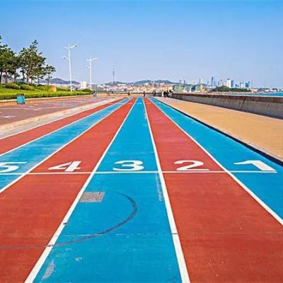China Environmentally Eco Sports Flooring Recycled Spray Coat System  IAAF for sale