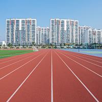 China 13mm Hybrid Eco Sports Flooring Durable Synthetic Athletic Running Track for sale