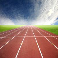 China 13mm Synthetic Tartan Running Track Anti UV Stadium Sport Flooring IAAF Certified for sale