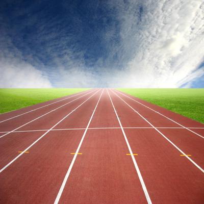 China 13mm Synthetic Tartan Running Track Anti UV Stadium Sport Flooring IAAF Certified for sale