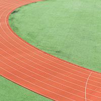 China Wear Resistant Spraying System Running Track Hybrid PU Runway 15mm Thickness for sale