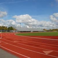 China Harmless Full PU System Running Track Wear Resistance Hybrid Runway Surface for sale