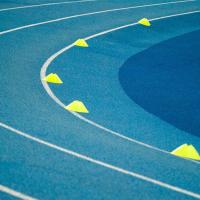 China Environmentally Eco Sports Flooring Recycled Spray Coat System  IAAF for sale