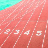 China 13mm Eco Sports Flooring Shock Absorption Synthetic Running Track Sandwich System for sale
