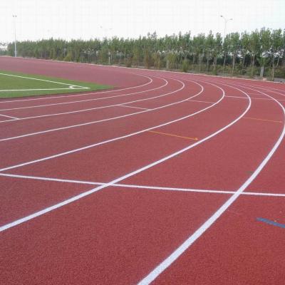 China Sandwich System Eco Sports Flooring Synthetic Rubber Running Track for sale