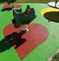 China Kindergarten Playground  Safe and Durable Colored EPDM Rubber Granules for sale