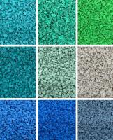 China Colorful Recycled EPDM Rubber Granules 1-4mm for Safe Playground and Running Track Surface for sale