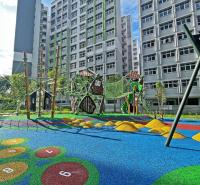 China Colorful Recycled EPDM Rubber Granules 1-4mm for Safe Playground and Running Track Surface for sale