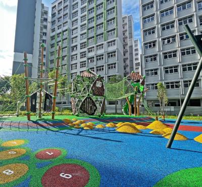 China Colorful Recycled EPDM Rubber Granules 1-4mm for Safe Playground and Running Track Surface for sale