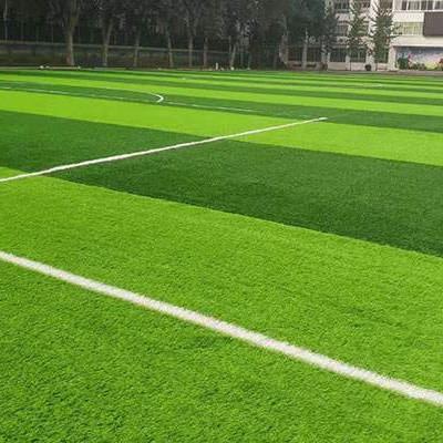 China Field Green Football Artificial Turf Grass 40mm PE Fiber Infill Sand Sport Flooring 3/8 Gauge for sale