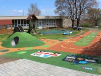 China Safe Playground for Kids 3mm Green EPDM Rubber Granules Surface for sale