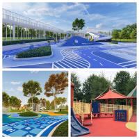 China Customized 1mm Thick EPDM Rubber Flooring Granules for Kids Playground 24 Colors for sale