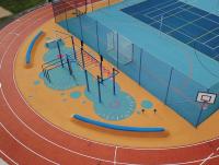 China Customized 1mm Thick EPDM Rubber Flooring Granules for Kids Playground 24 Colors for sale