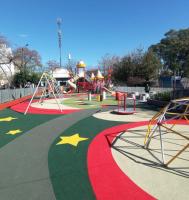 China UV-Stabilized Colored EPDM Rubber Playground Flooring Park Floor for sale