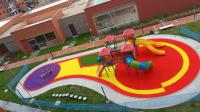 China UV Stabilized Colored EPDM Rubber Playground Flooring 1-4mm Granules for Park for sale