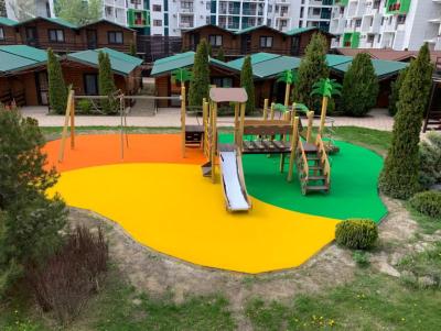 China EPDM Rubber Playground Mats 1.5mm Anti Slip Weather Resistant Custom Sizes for sale