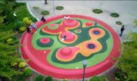 China EPDM 8-15mm Rubber Mat Flooring For Playground Athletic Running Track for sale