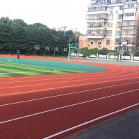 China 13mm Polyurethane Rubber Sports Flooring Slipproof Synthetic Running Track for sale