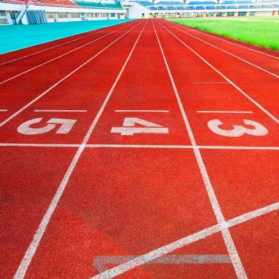 China 6 Years Multicolor Chemical Resistance Jogging Track Material Durable for sale
