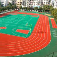 China ISO14001 13mm All Weather Athletic Rubberized Track Surface Fadeless for sale