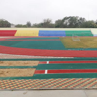 China Eco Friendly Jogging Track Material 13mm Thickness EPDM SBR Rubber Non Toxic Fadeless for sale