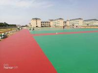 China Seamless Anti Slip 4mm Polyurethane Sports Flooring Colorful Fadeless ISO Certified for sale