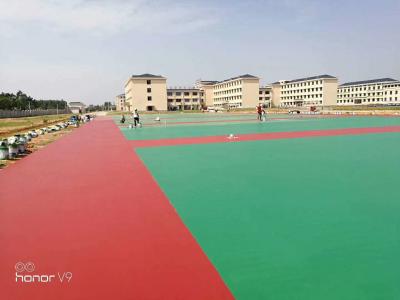 China Seamless Anti Slip 4mm Polyurethane Sports Flooring Colorful Fadeless ISO Certified for sale