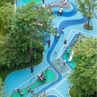 China EPDM Rubber Flooring 13mm Thickness Acid Resistance Anti Slip Football Field Playground Mats for sale