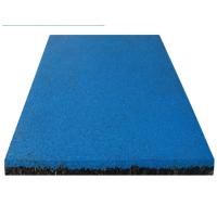 China Interlocking Rubber Gym Flooring Mat 50x50cm Thickness 15mm EPDM Tiles for Sports Venue for sale