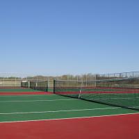 China 3mm Acrylic Tennis Court PU Cushion Layer Combine 4-Layer Sports Flooring for sale