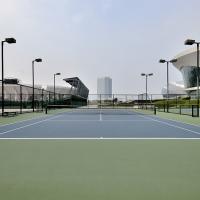 China High Rebound Acrylic Tennis Court 5.0mm Thickness ITF Certified Sports Flooring for sale