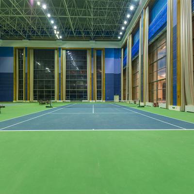 China 4mm Acrylic Tennis Court Green Synthetic Turf Corrosion Resistance 12mm Height for sale