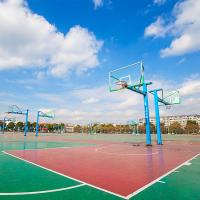China 3mm Acrylic Tennis Court PU Cushion Layer Combine 4-Layer Sports Flooring for sale