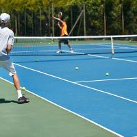 China Acrylic Rubber Multi-purpose Sport Court Flooring 8mm Tennis Court Surface for sale