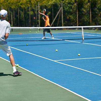 China Acrylic Rubber Multi-purpose Sport Court Flooring 8mm Tennis Court Surface for sale