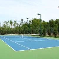 China Acrylic Rubber Multi-purpose Sport Court Flooring 8mm Tennis Court Surface for sale