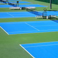 China Acrylic Rubber Multi-purpose Sport Court Flooring 8mm Tennis Court Surface for sale