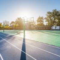 China UV Resistance 6mm Thickness Jogging Track Material Rubber Sport Floor for sale