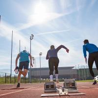 China IAAF Certified All Weather Sport Flooring Sandwich System Running Track 13mm for sale