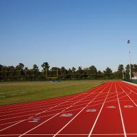 China Prefabricated Synthetic Rubber Running Track 13mm IAAF Certified Wear Resistant Flooring for sale