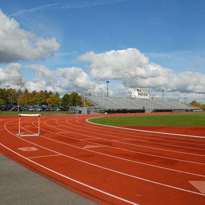China Prefabricated Synthetic Rubber Running Track 13mm IAAF Certified Wear Resistant Flooring for sale