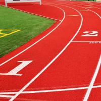 China UV Resistant 13mm Synthetic Sports Flooring Material 400M Fadeless Rubber Running Track for sale
