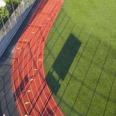China 13mm Anti Slip Rubber Running Track Flooring 400m Synthetic Sports Surface for sale