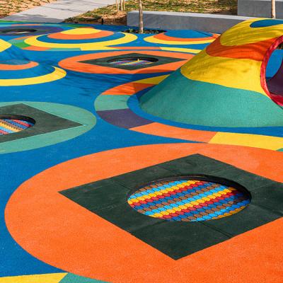 China SBR Crumb EPDM Playground Surface For Running Track Color Customized for sale
