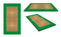 China High Rebound Weather Resistant Acrylic Tennis Court Multi Purpose 5mm Thickness for sale