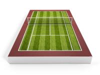 China Class 5 Acrylic Resin Sports Flooring 8mm Cushion Colored Topcoat for Courts for sale