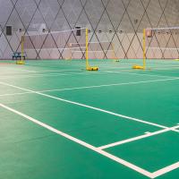 China Indoor PVC Badminton Court Flooring Mat 4.5mm 6.5mm 8.0mm Thickness Sports Surface for sale