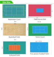 China PVC Badminton Flooring 3.5mm to 15mm Thickness Indoor Sports Court Mat for sale